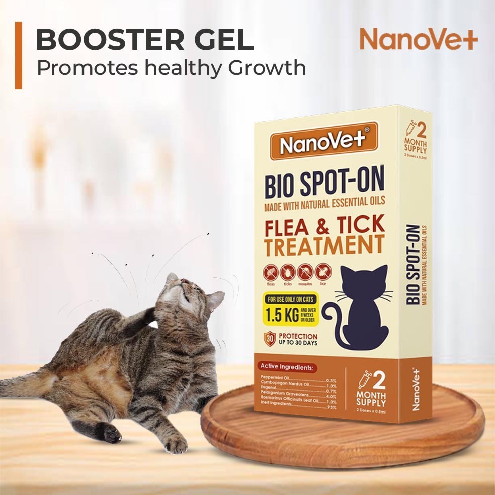 Nanovet Bio Spot-On Flea and Tick Treatment For Cat | Shopee Malaysia
