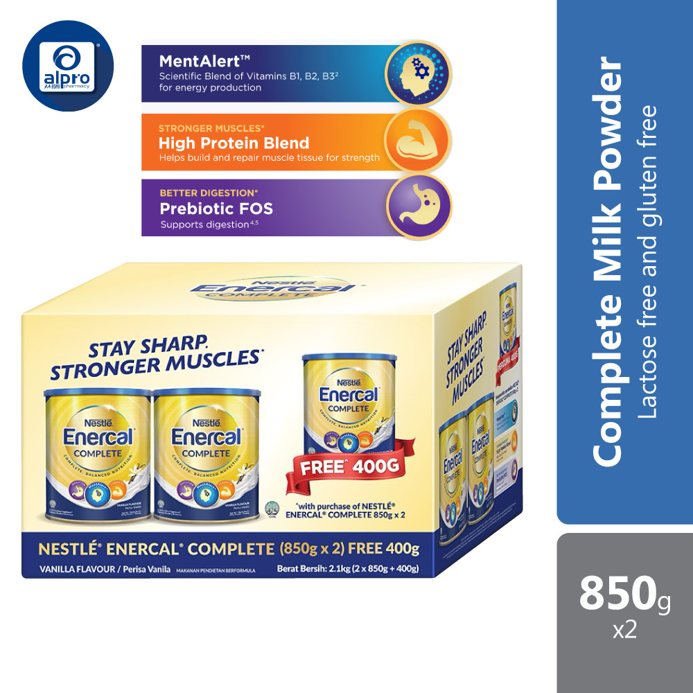 NESTLE ENERCAL COMPLETE (2X850G) FOC 400G | Shopee Malaysia