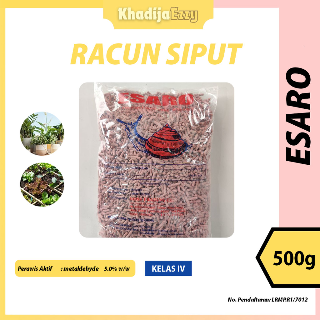 Esaro 500g 2kg 4kg Metaldehyde 5.0% Molluscicides Racun Siput Slugs ...