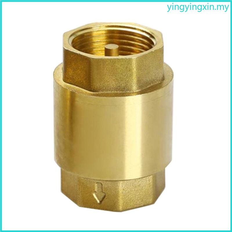 YIN Reliable Brass Spring Check Long Lasting 1 Brass Check Valves Heavy ...