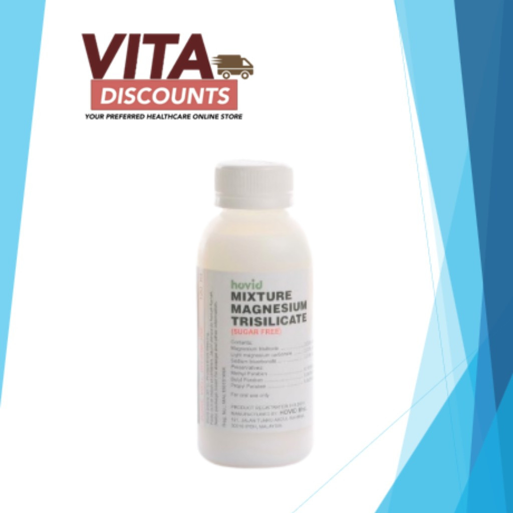 HOVID MIXTURE MAGNESIUM TRISILICATE (SUGAR FREE) SUSPENSION 120ML EXP06 ...