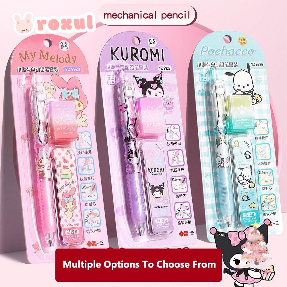ROXUL Mechanical Pencil, Sanrio Kuromi/Melody/Cinnamoroll Automatic ...