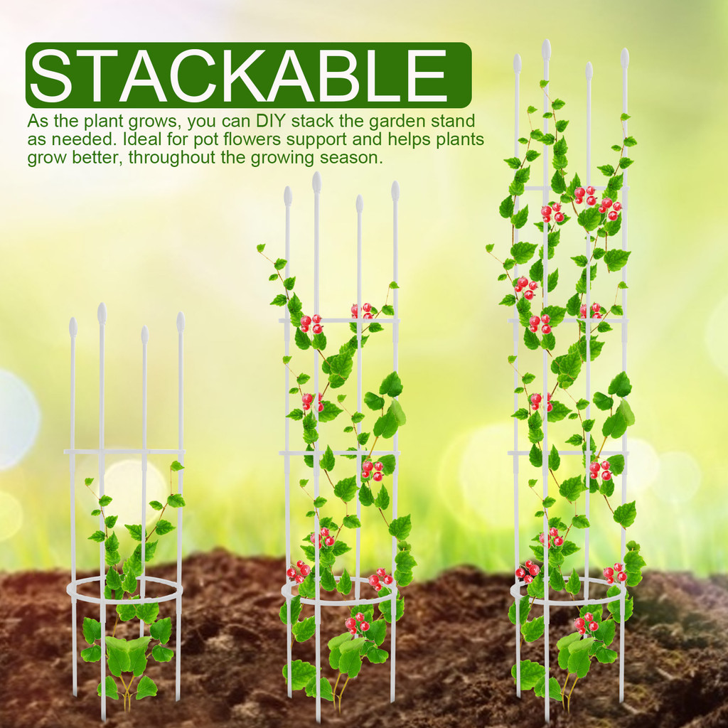 Fixed Seat Climbing Frame Attached Roses Plant Support Piles Stackable ...