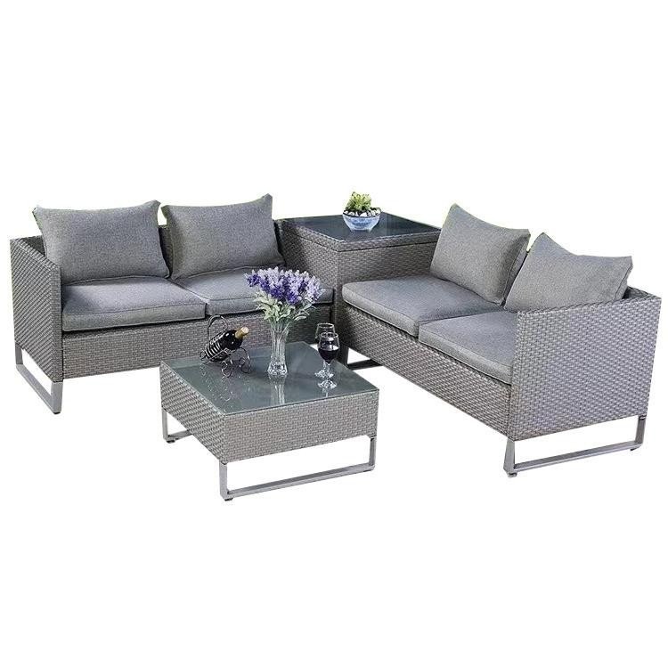 Outdoor Outdoor Furniture Rattan Sofa Nordic Rattan Woven Sofa Balcony ...