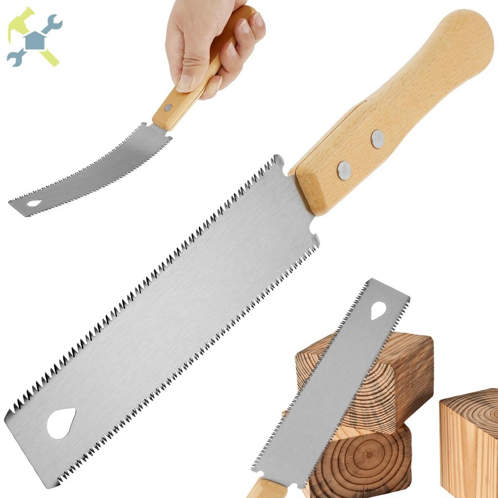 Japanese Hand Saw SK5 High Carbon Steel Double Edged Hand Saw Flexible ...