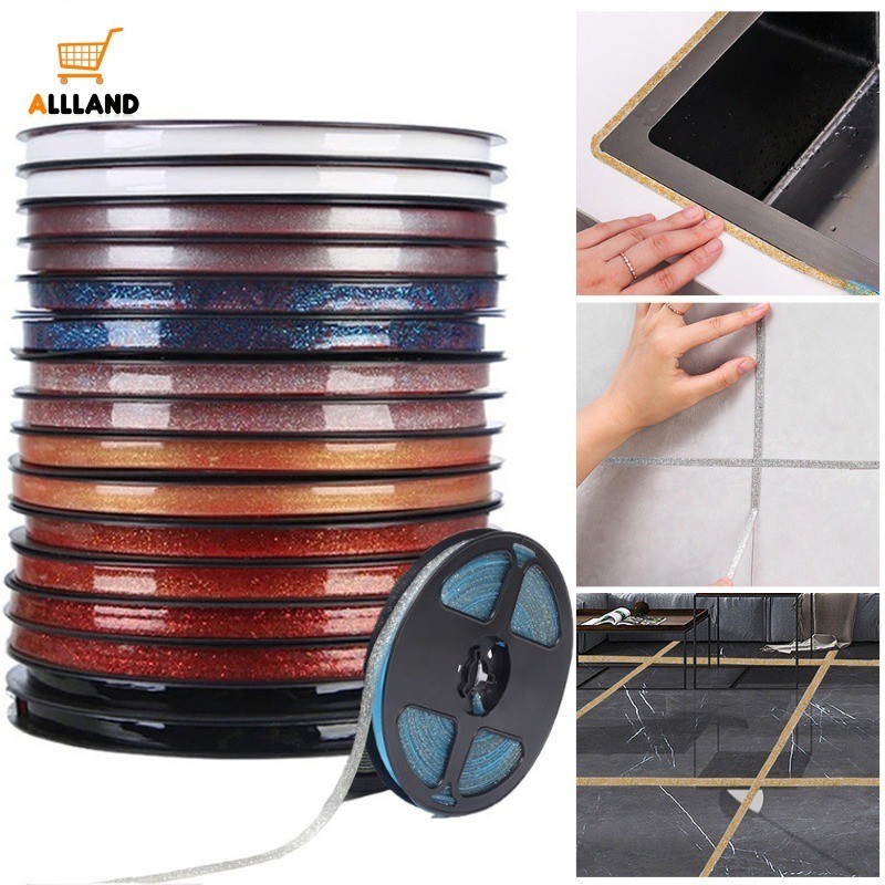 600cm Self-Adhesive Ceramic Tile Gap Tape Kitchen Waterproof Mildew ...