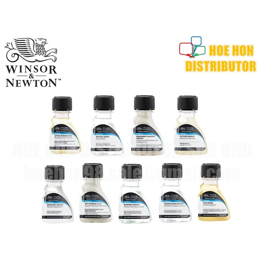 Winsor & Newton Water Colour Art Masking Fluid Gum Arabic Ox Gall ...