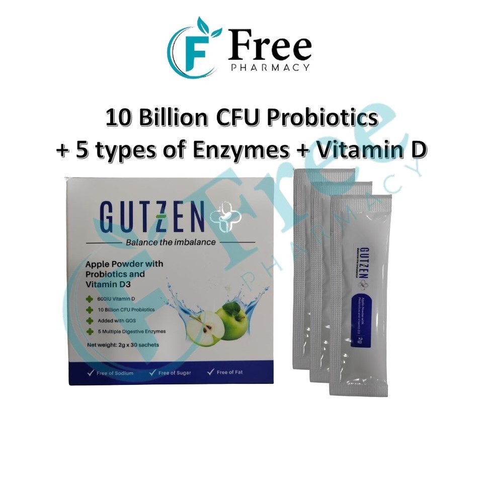 Free Pharmacy Gutzen Probiotics with 5 types of enzymes and vitamin D ...