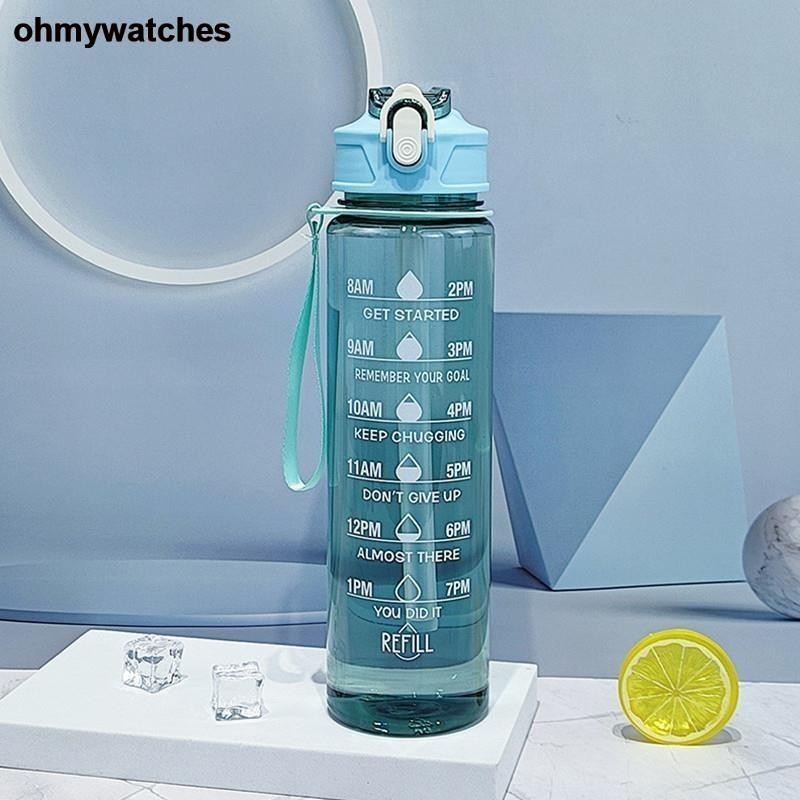 Large Capacity Transparent Water Bottle 900ML Tumbler Botol Air Besar ...