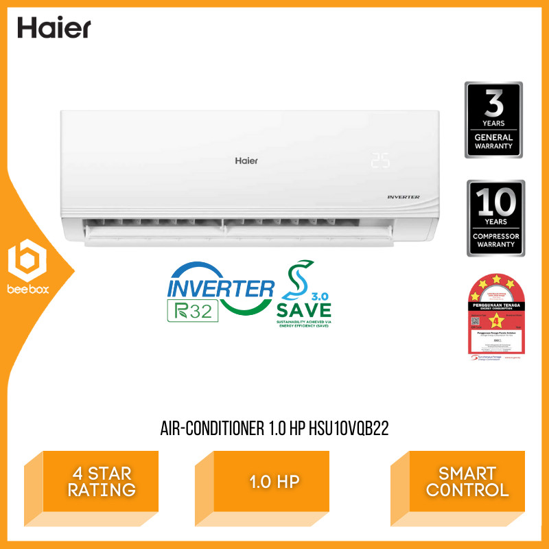 Haier R32 Inverter Series Air Conditioner 1.0 HP 4 Star Rating Cool ...