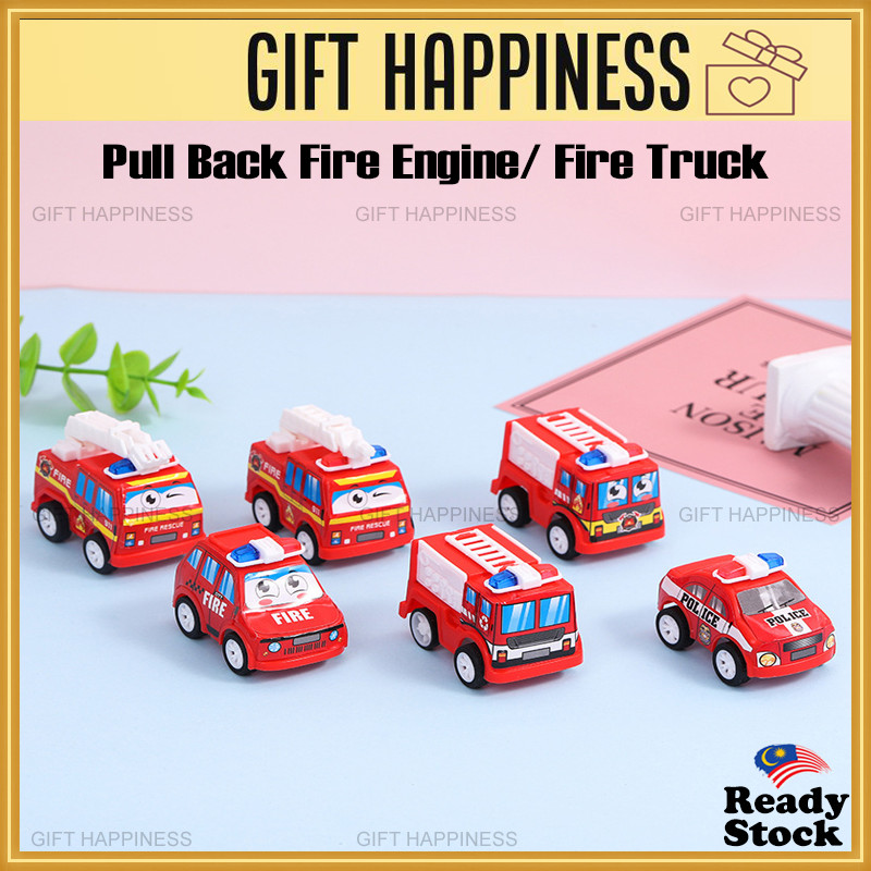Pull Back Fire Engine/ Fire Truck Kids Birthday Party Toys Gift ...