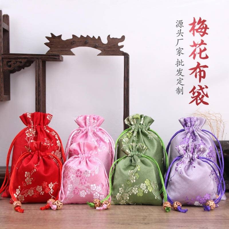 Fragrant bag, Chinese ethnic drawstring bag, jewelry gift wedding candy ...