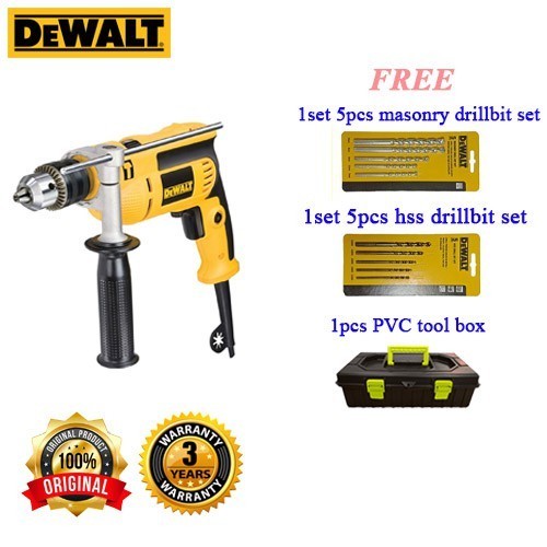 Dewalt DWD024K 13mm 650W Percussion Drill Impact Hammer Drill with ...