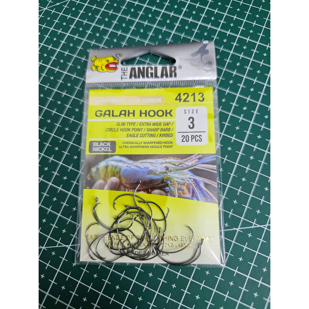 THE ANGLAR WIDE GAPE INLINE CIRCLE UDANG GALAH HOOKS | Shopee Malaysia