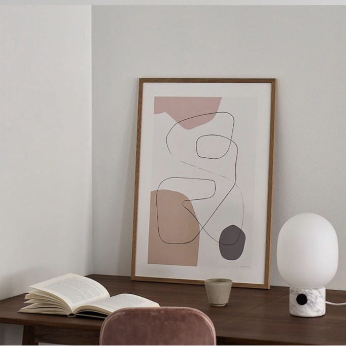 [QISHE] | Morandi | Denmark Art Morandi Color Block Gentle Color Poster ...