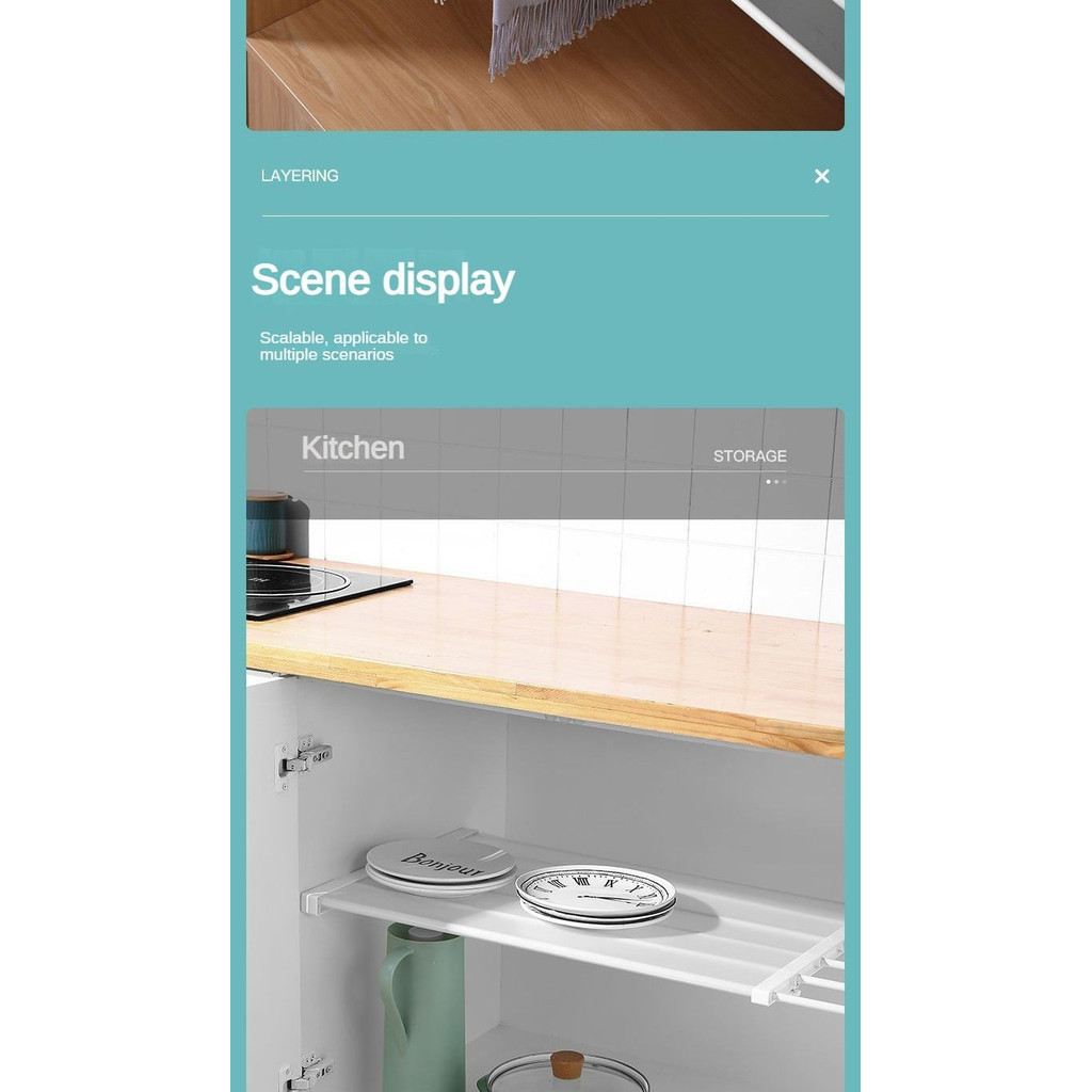 Adjustable Shelf Divider for Wardrobe and Cupboard Partition ...