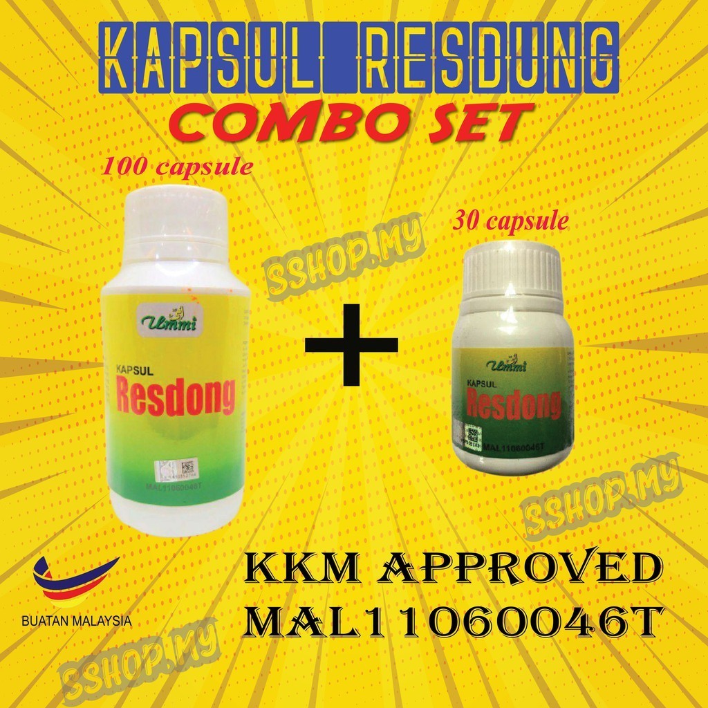 [ COMBO SET ] ORIGINAL KAPSUL RESDUNG LULUS KKM, Rawat Resdung, Penawar ...