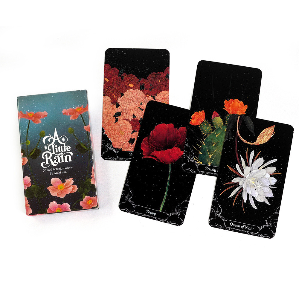 A Little Rain Botanical Oracle Deck Fate Fortune Telling Card Games ...