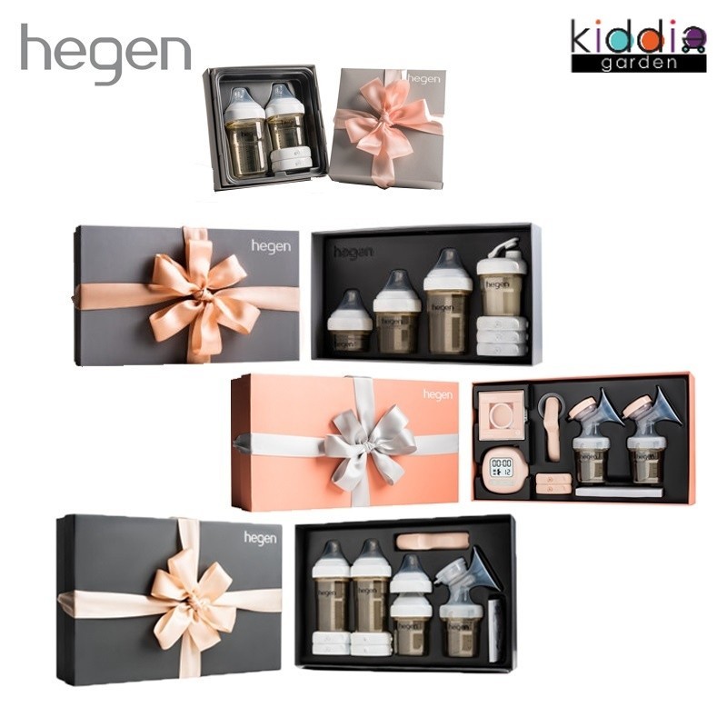 Hegen Gift Set HEGEN PCT Double Electric Breast Pump Express Store Feed ...