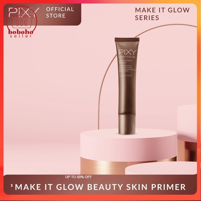 Pixy Make It Glow Beauty Skin Primer SPF35 PA++/Techno Fixed Matte ...