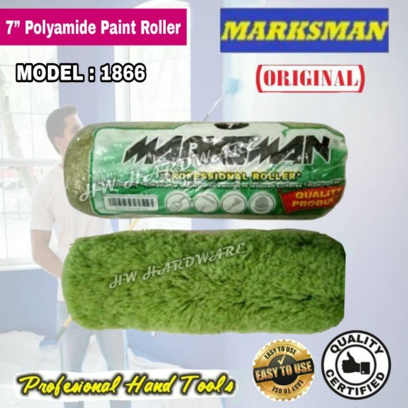 100% ORIGINAL MARKSMAN 7" inch Premium & Professional Paint Roller ...