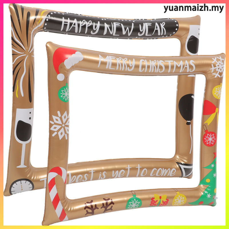 【in stock】 Happy New Year Decorations 2024 Christmas Photo Booth Frame ...