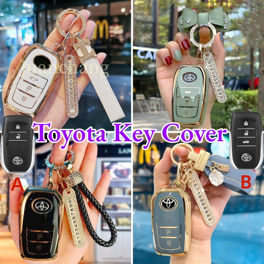New TPU Car Key Cover Case Shell For 2 3 Button Toyota RAV4 Highland ...