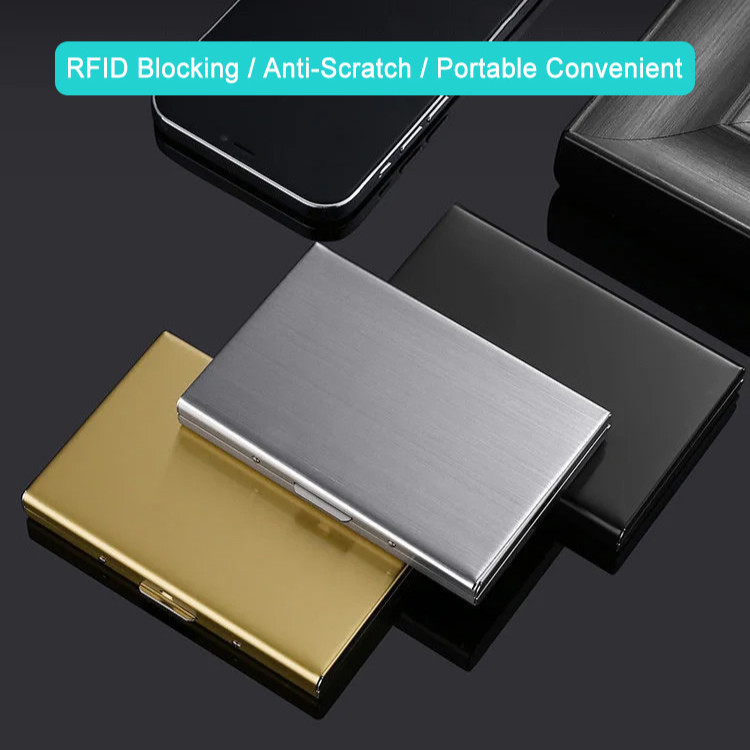 Slim Stainless Steel Card Holder for Easy Card Access. | Shopee Malaysia