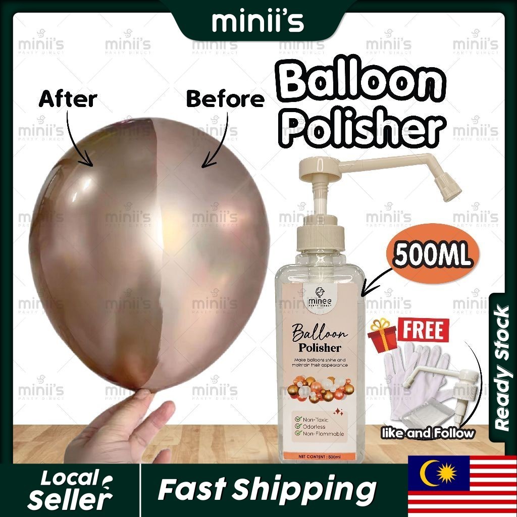 MINIIS Balloon Polisher Balloon Spray Shine Balloon Brightener Spray ...