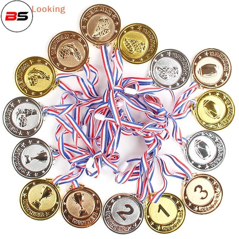 BS Gold Silver Bronze Award Medal Winner Reward Football Competition ...