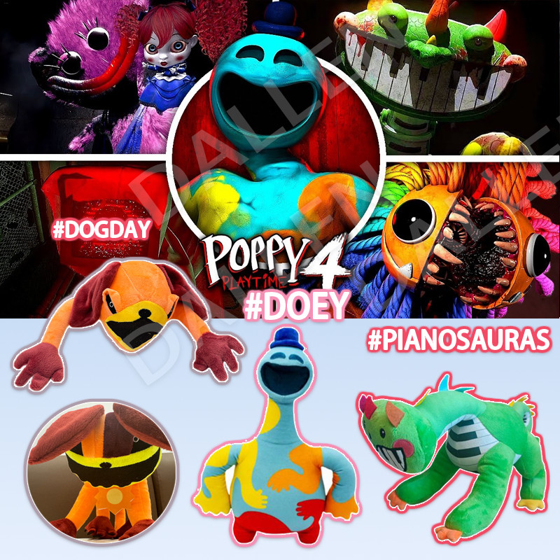 doey Poppy Playtime chapter 4 toy Pianosaurus dogday Huggy Wuggy Flexible Limbs smilingcritters ...
