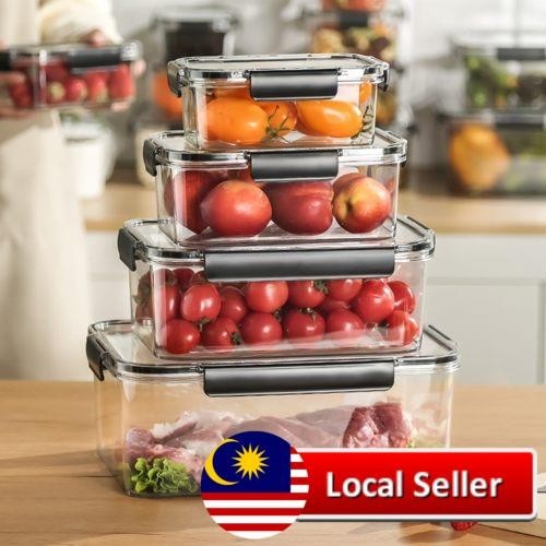 Clear Food Container Transparent Plastic 2.9L Store Food Anti Leaking ...