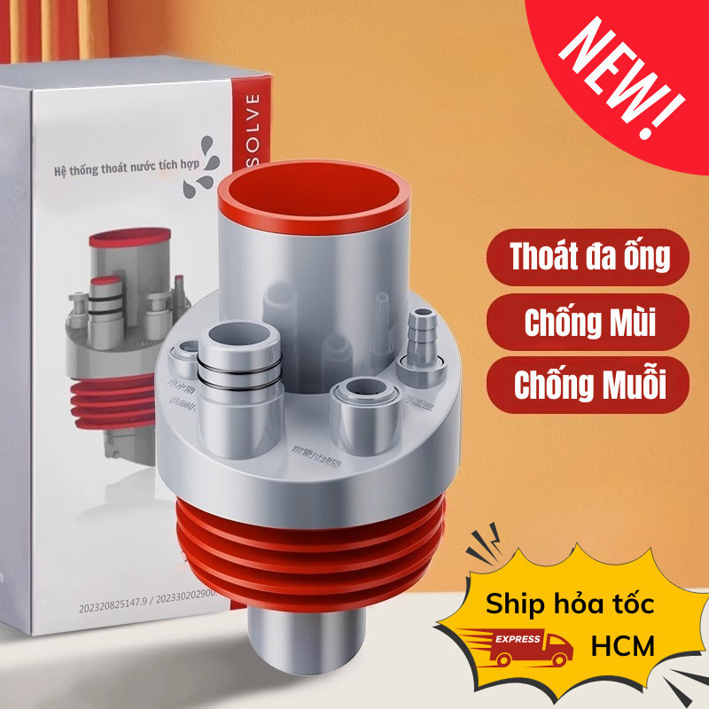 Joyhaven Anti-Odor Multi-Purpose Valve 5 in 1 Drainage Pipe Joint ...