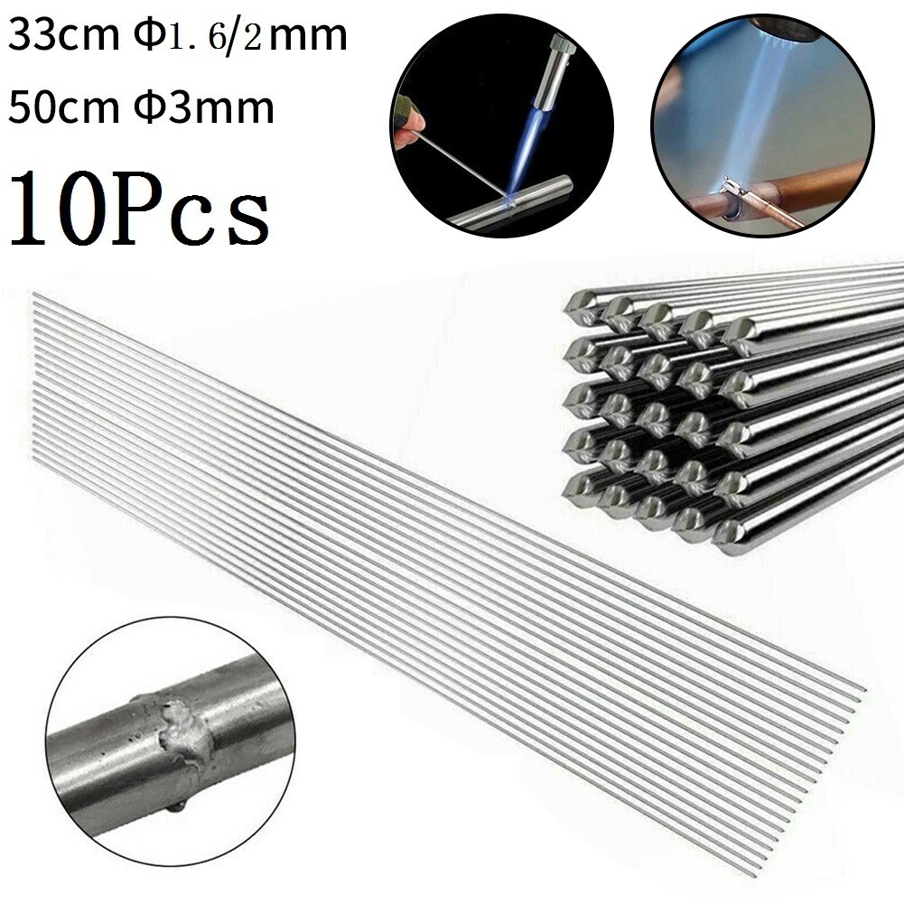 [DELA] 10Pcs Aluminium Welding Rods Wire Brazing Easy Melt Solder Low ...