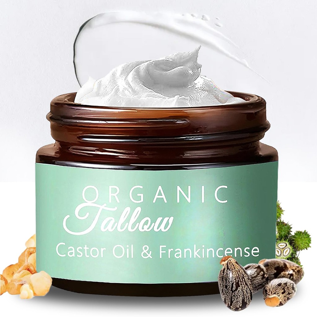 Grass fed Beef Tallow Moisturizer for Skin 2.12OZ-Organic Grass fed ...