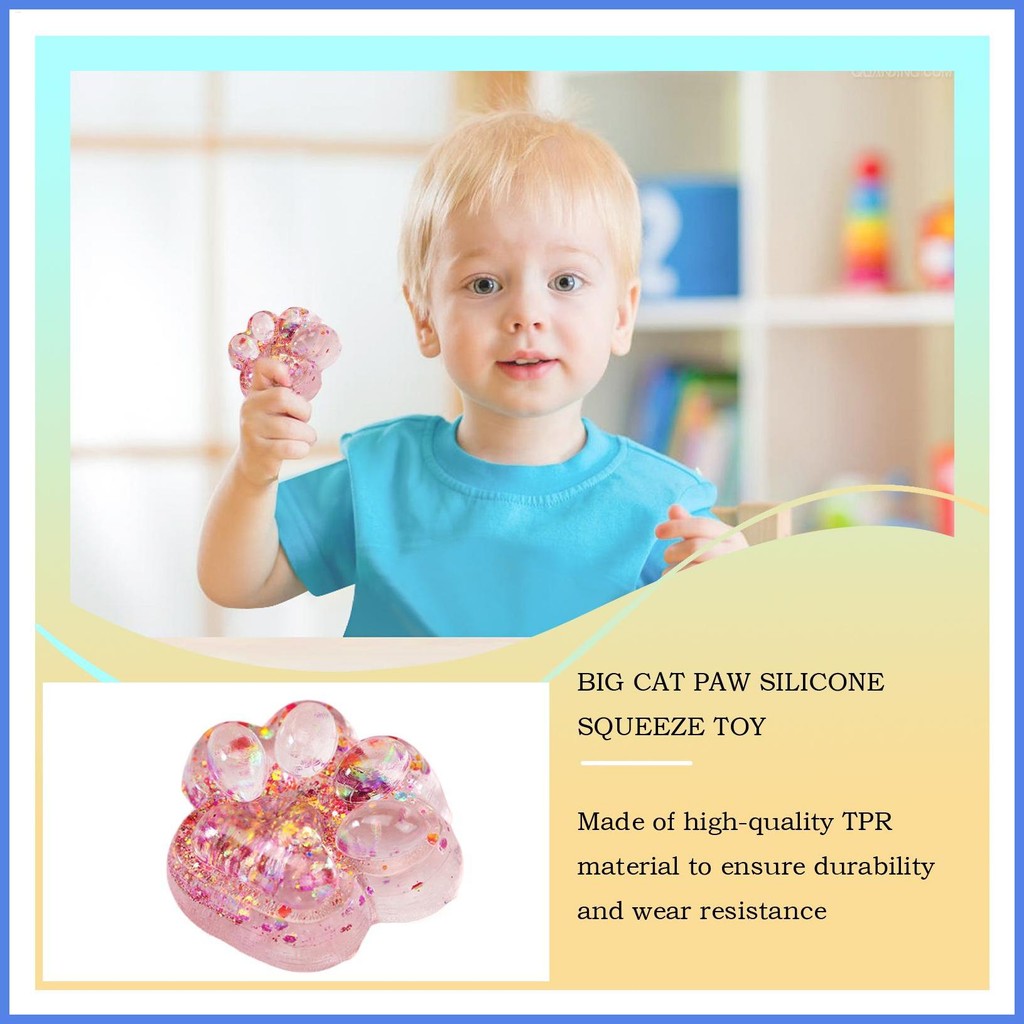 Cat Paw Soft Toy Sensory Ultra Soft Squeeze Cat Paws Stress Relief ...