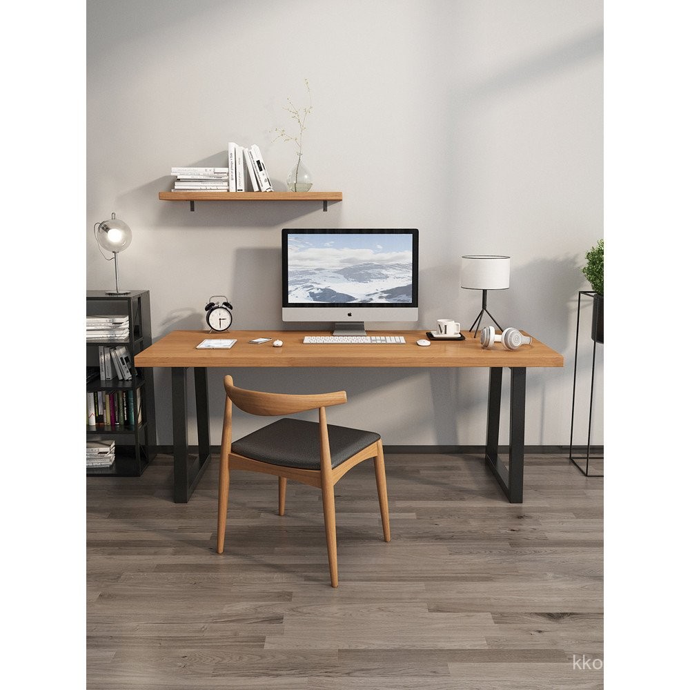 Solid Wood Desktop Computer Desk Household Desk Simple Bedroom Table ...