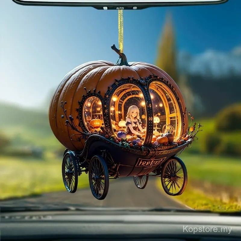 Pesawat kereta kuda] Hiasan cermin spion kreatif baru labu, loket ...