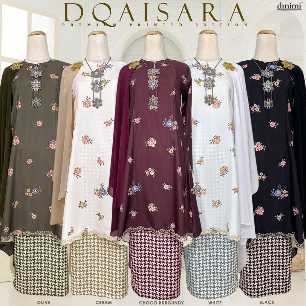 DMIMI Baju Kurung Moden DQAISARA | Printed Moden Labuh | Material High ...