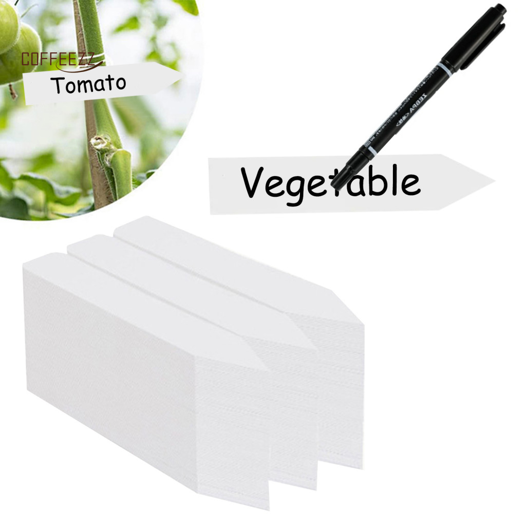 Weather-resistant Plant Markers White Plastic Plant Markers 4 Inch ...