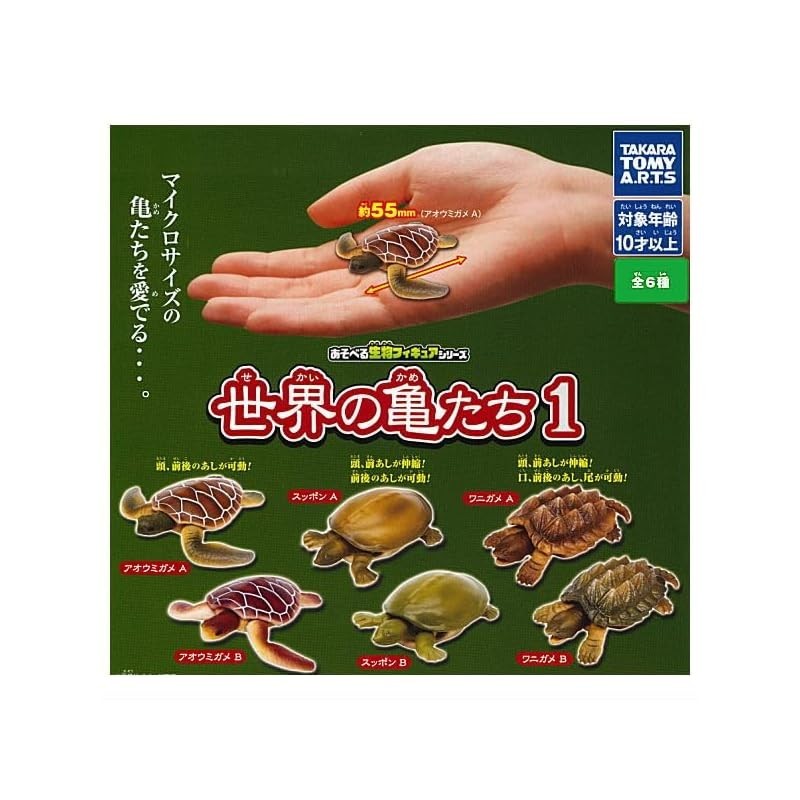 Playable Creatures Figure Series: Turtles of the World 1 [6 pieces ...