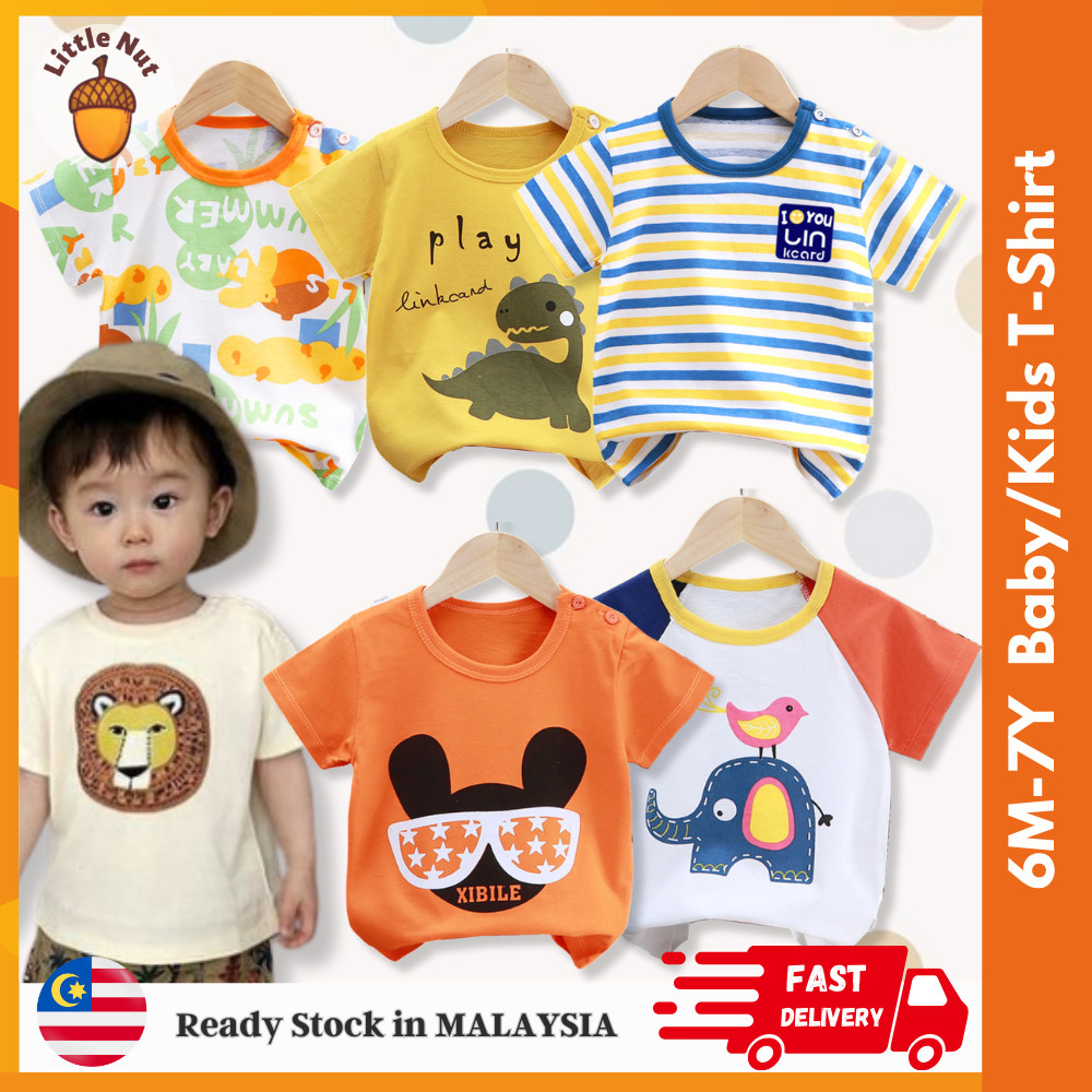 Little Nut 6M-7Y Boys&Girls Cotton T-shirt Top Wear Clothes Children ...