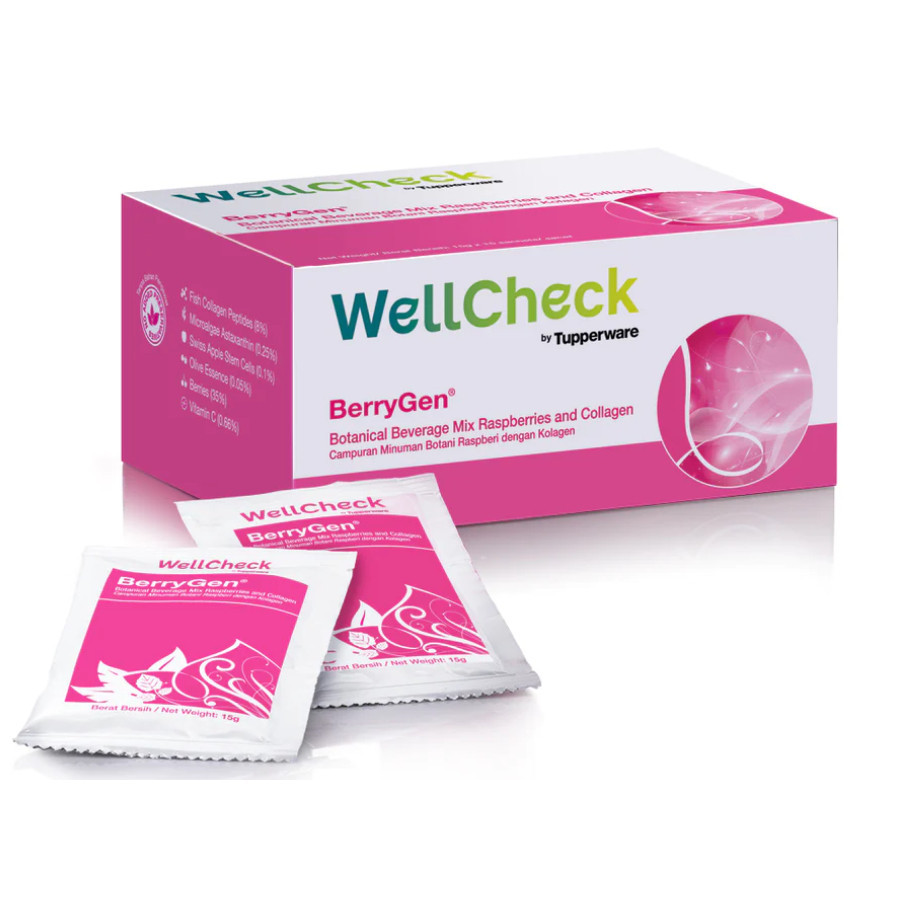 Tupperware WELLCHECK BerryGen (1) 15gm x 15 sachets | Shopee Malaysia