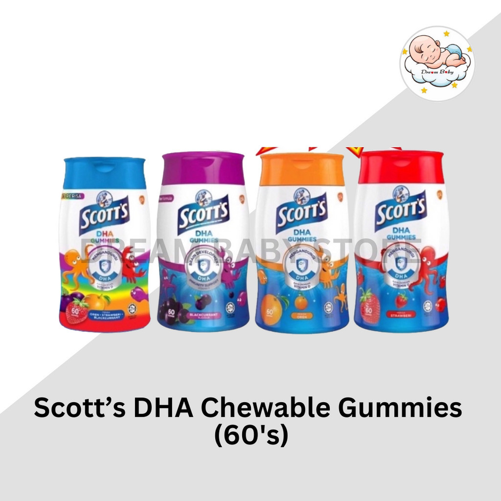 Scott's DHA Chewable Gummies - 4 Flavors (60's) | Shopee Malaysia