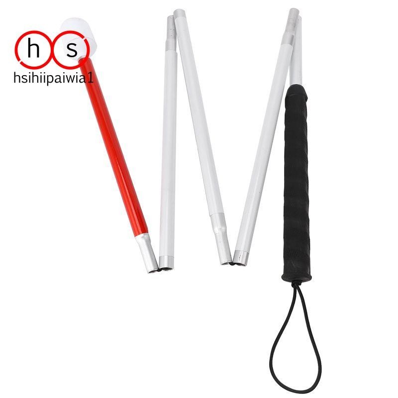 Aluminum Folding Cane 4-Sec Folding Cane with Rolling Tip for Blind ...