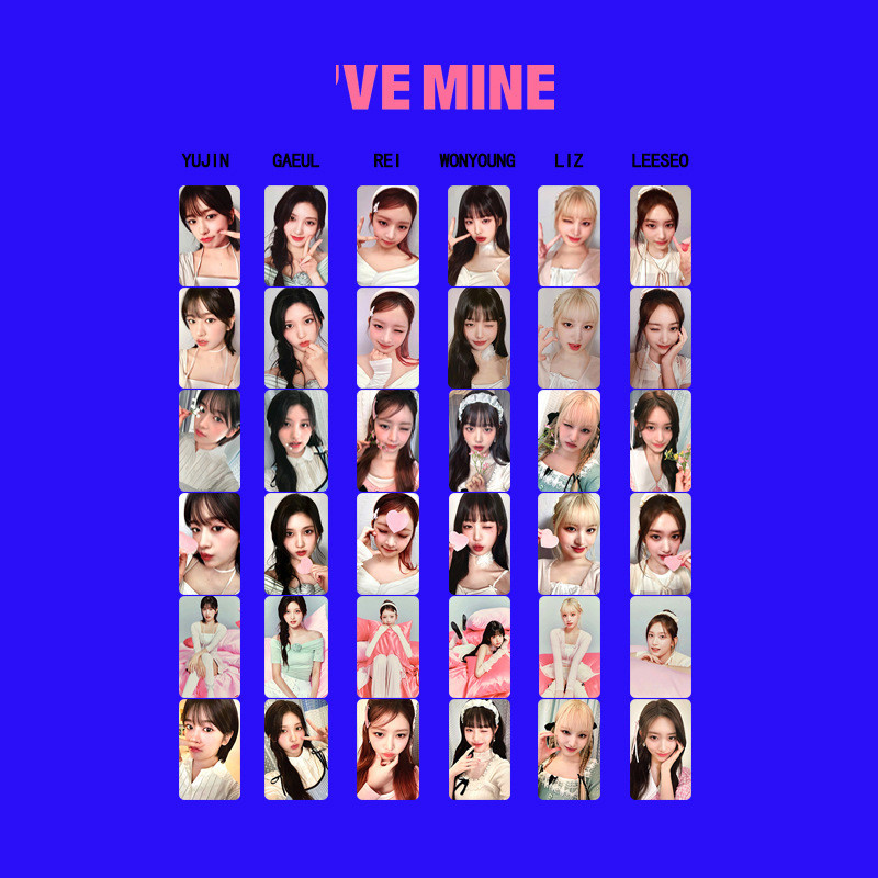 4-7pcs/set DIVE INTO IVE I'VE MINE Photocards Season's Greetings Lomo ...
