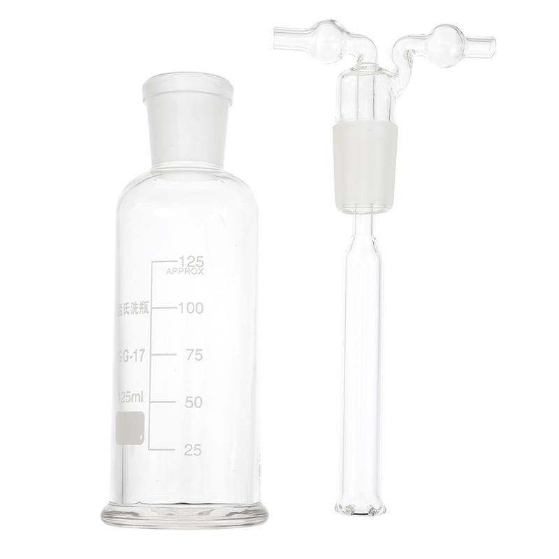 Labs Gas Washing Bottle 125ml Two Bend Tubes Gas Wash Bottle Gas Bubbler | Shopee Malaysia