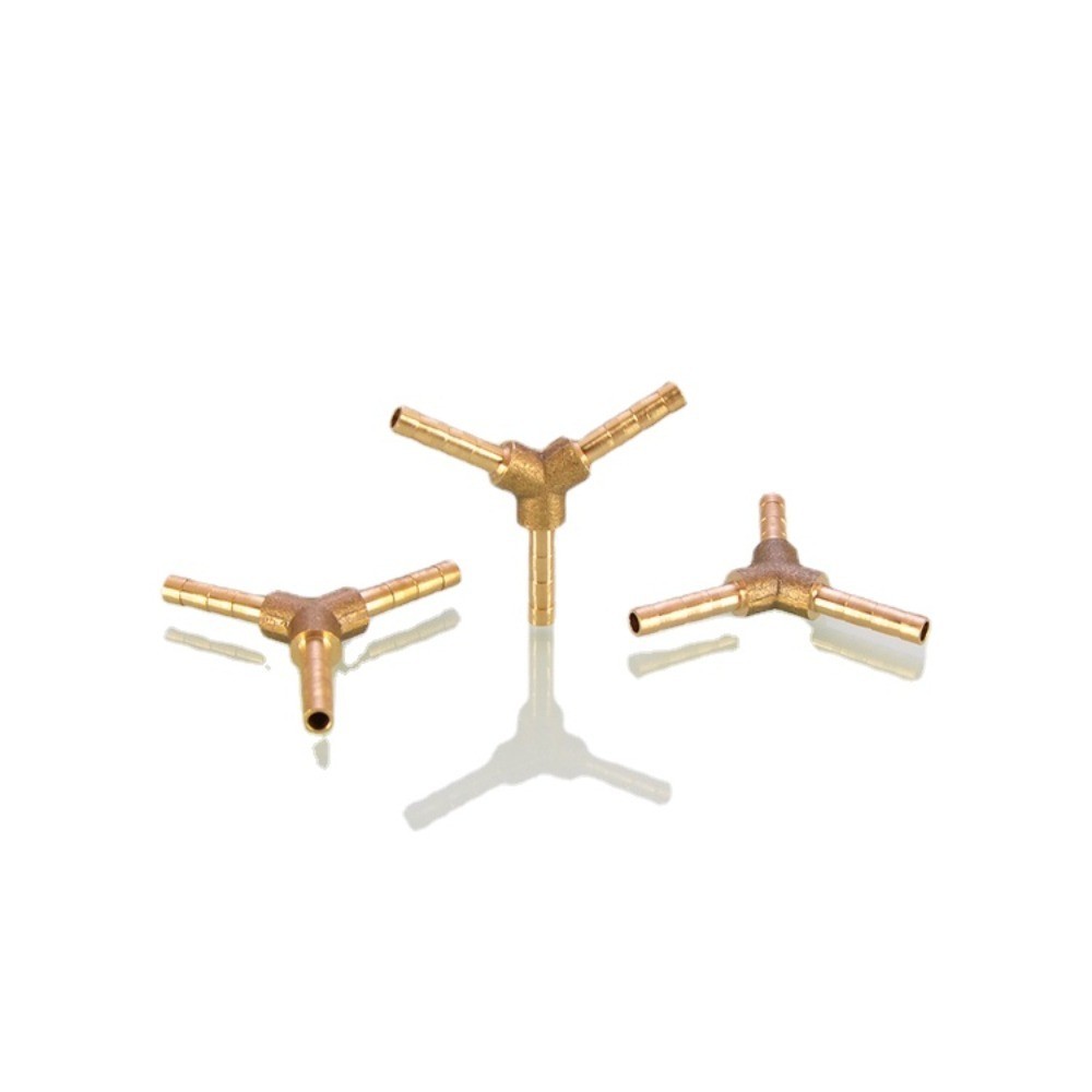 [XCF] All Copper Y-Shaped Three-Prong Pipe Joint Water Pipe Gas Hose ...