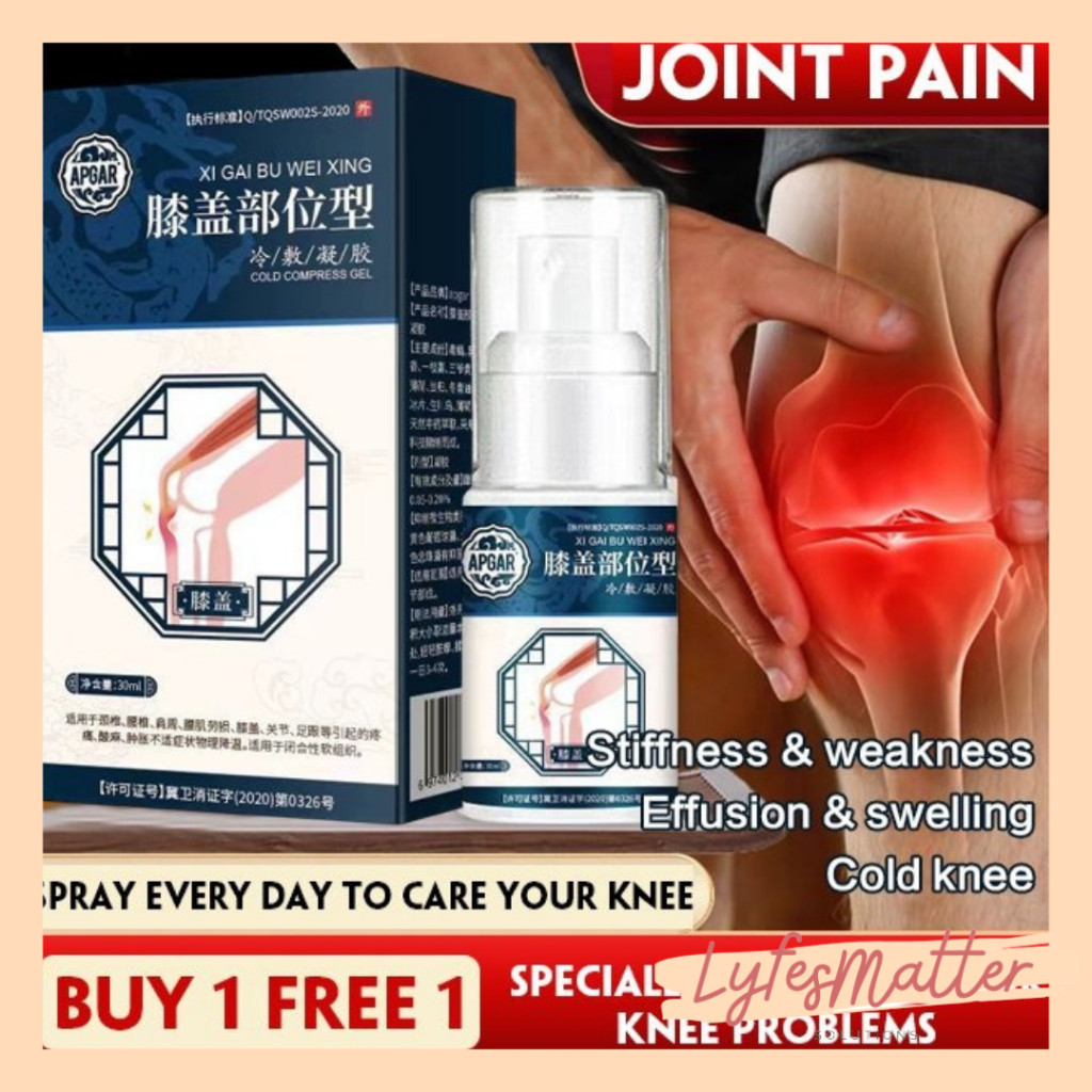 Knee pain relief cold compress gel spray / Knees Pain Spray / Reduce ...