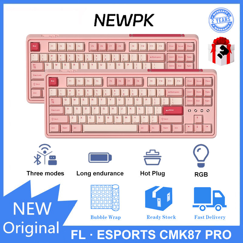 FL · ESPORTS CMK87 PRO Wireless Three Mode Hot Plug Mechanical Keyboard | Shopee Malaysia